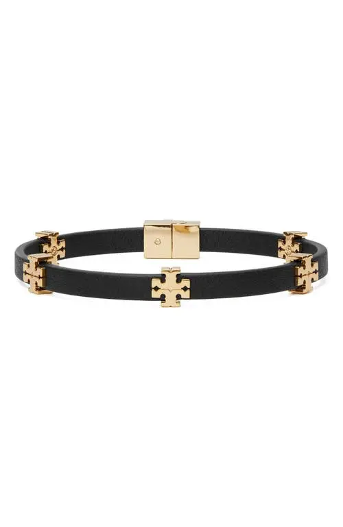 Tory Burch Icon Bio Bracelet - Tory Gold/black
