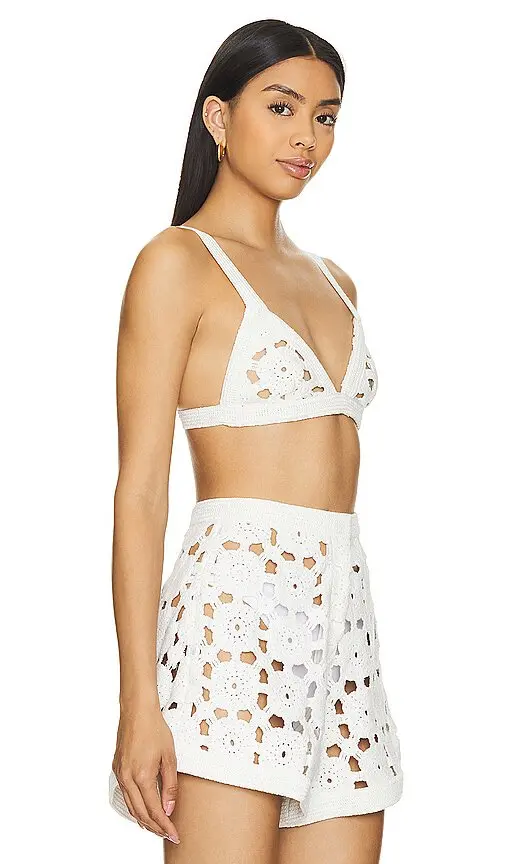 SAU LEE Myko Crochet Bralette