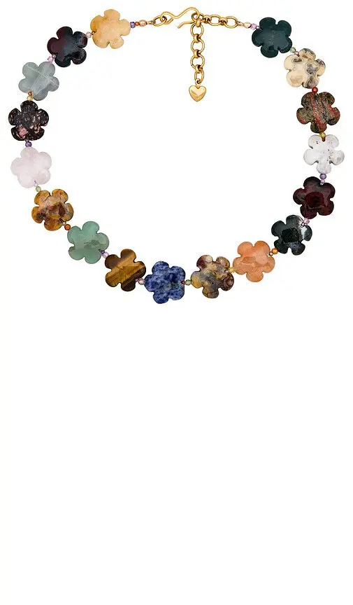 Brinker & Eliza Bloom Gemstone Necklace - Multi