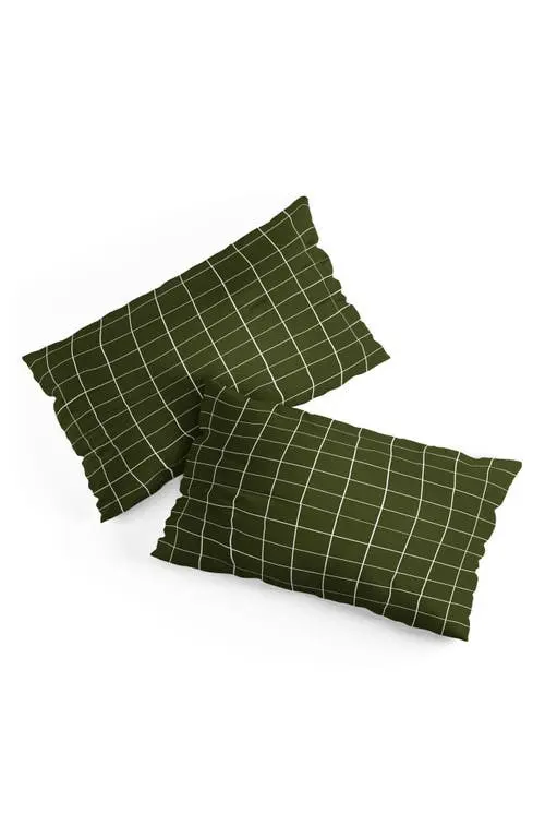 DENY DESIGNS Grid Duvet Cover & Shams Set