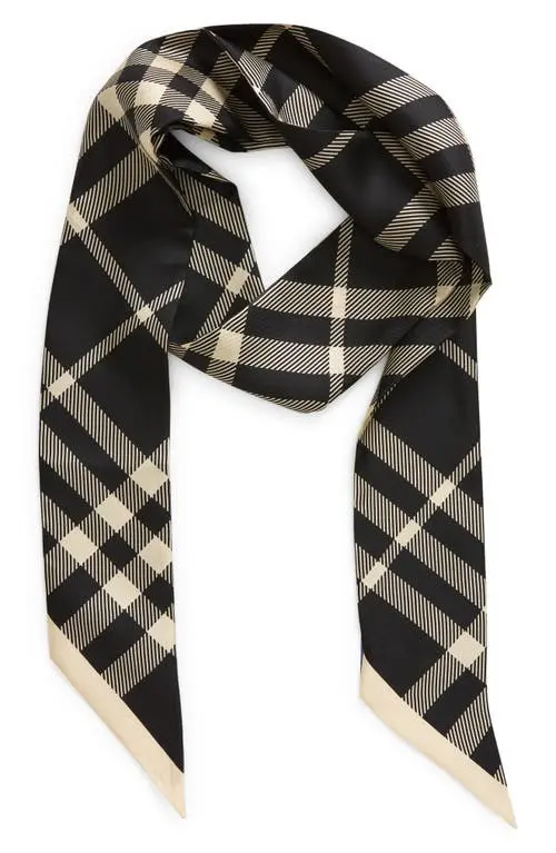 Burberry Reverse Check Silk Scarf