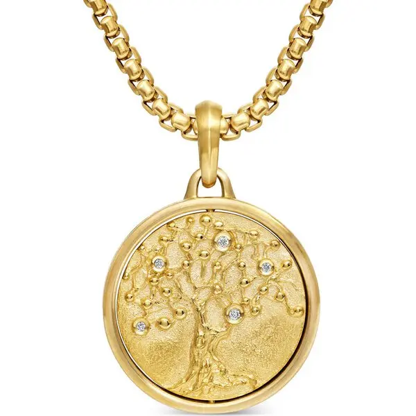 David Yurman Life & Death Amulet - 18k Yellow Gold