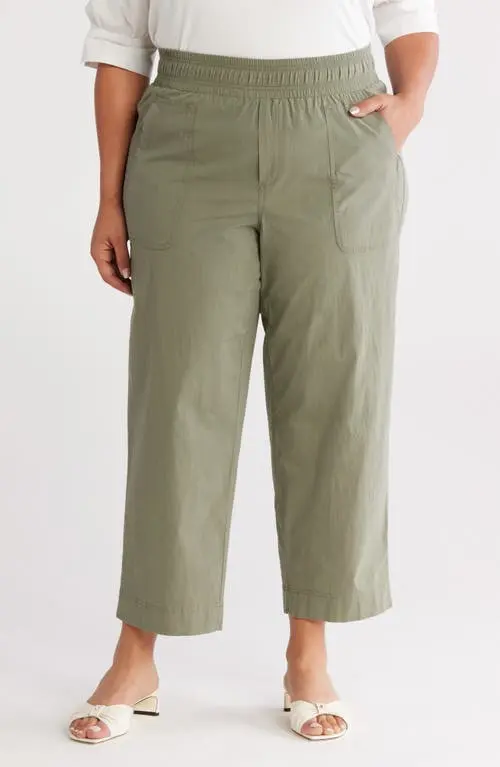 Wit & Wisdom Patch Pocket Straight-leg Pants - Lily Pad