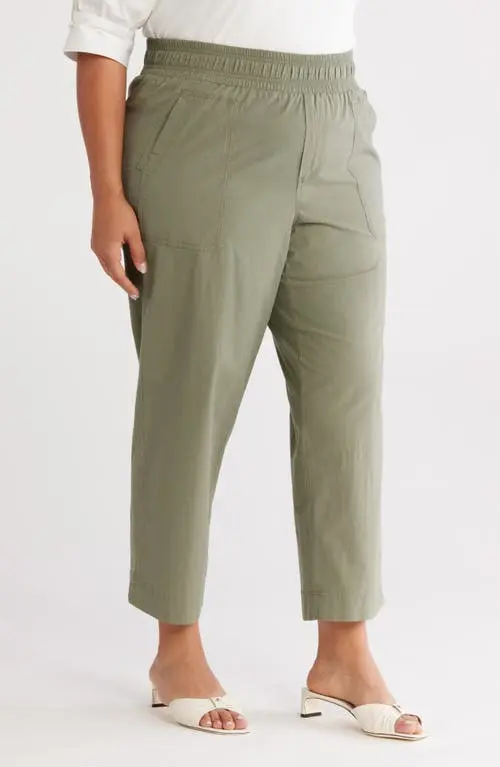 Wit & Wisdom Patch Pocket Straight-leg Pants - Lily Pad