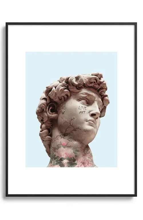 DENY DESIGNS David Loves Art Framed Art Print