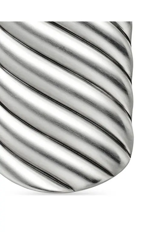 David Yurman Sculpted Cable Tag Pendant
