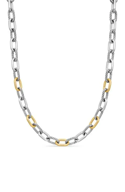 David Yurman Dy Madison® Chain Necklace - Sterling Silver With 18k Gold