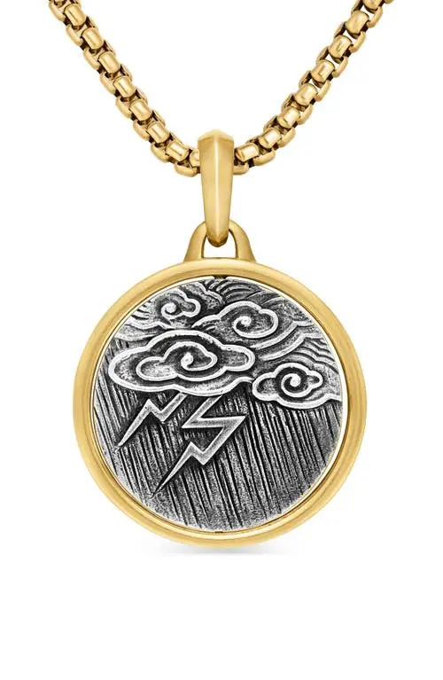 David Yurman Storm Duality Amulet - Sterling Silver With 18k Gold