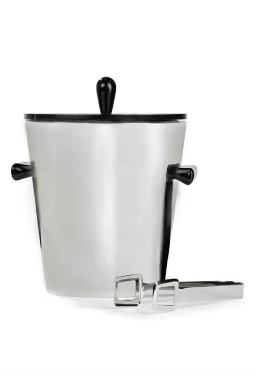 NAMBE Circa Ice Bucket & Tongs - Silver