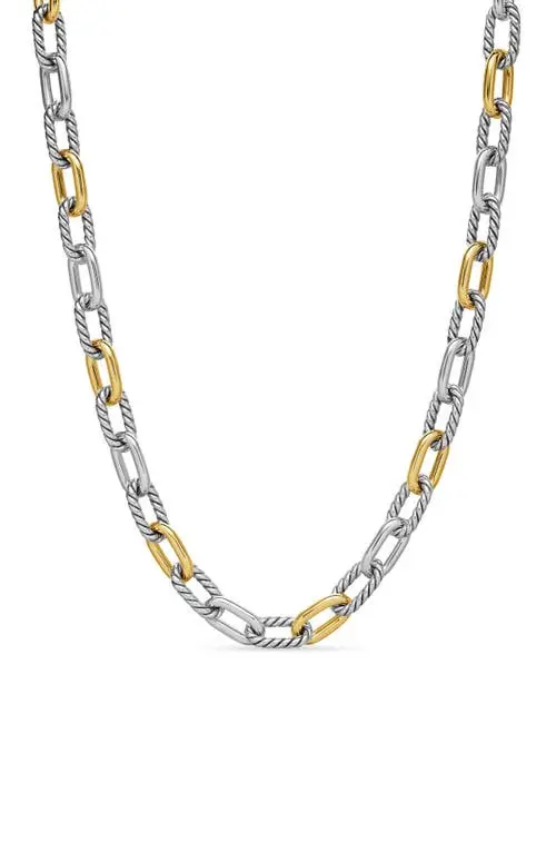 David Yurman Dy Madison® Chain Necklace - Sterling Silver With 18k Gold