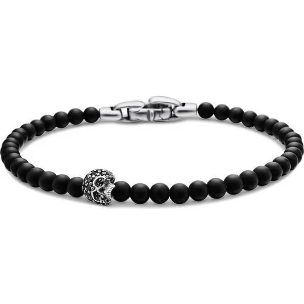 David Yurman Memento Mori Skull Bracelet - Sterling Silver