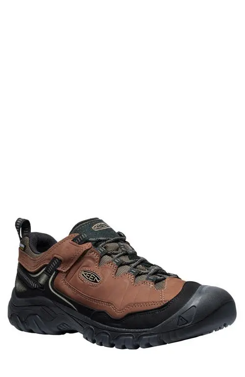 Keen Targhee Iv Waterproof Hiking Shoe - Bison/black