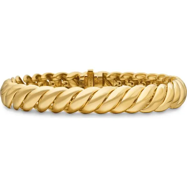 David Yurman Sculpted Cable Bracelet - 18k Yellow Gold