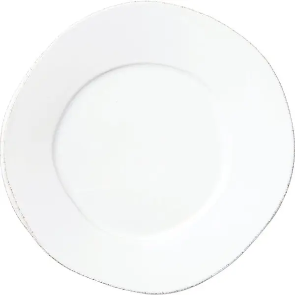 VIETRI Lastra American Dinner Plate - White