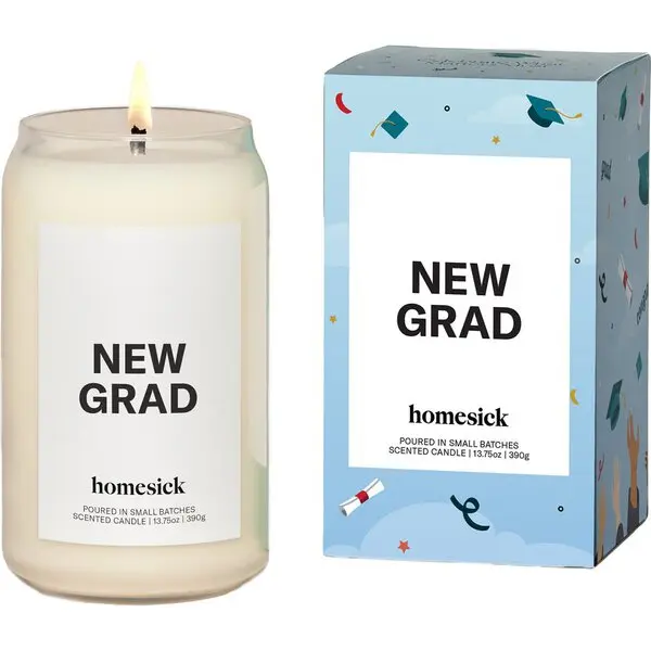 HOMESICK New Grad Candle - White