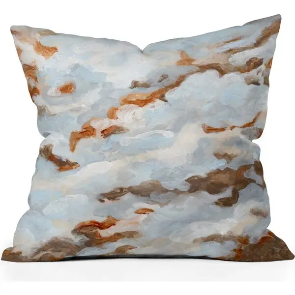 DENY DESIGNS Clouds Dance Accent Pillow - Blue