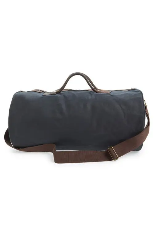 Barbour Waxed Canvas Duffle Bag - Navy