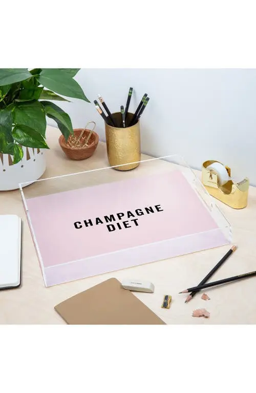 DENY DESIGNS Champagne Diet Acrylic Tray