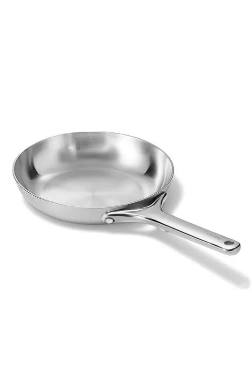 CARAWAY 8-inch Nonstick Ceramic Coated Fry Pan - Stainless Steel