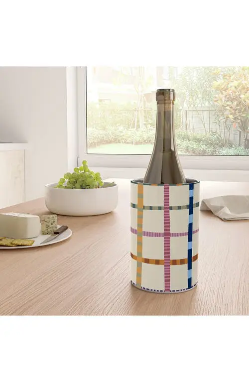 DENY DESIGNS Colorful Grid Wine Chiller