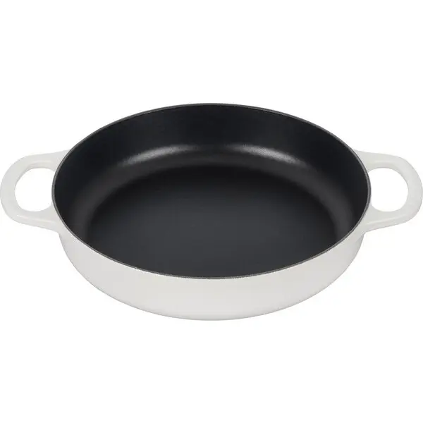 LE CREUSET Signature Enamel Cast Iron Everyday Pan - White