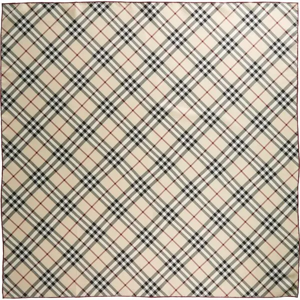 Burberry Check Silk Twill Scarf Scarf - Stone