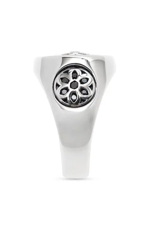 Good Art Hlywd Sterling Black Diamond Club Ring
