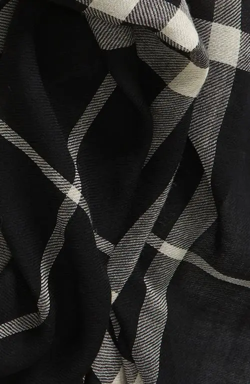 Burberry Giant Check Wool Scarf - Black/ Calico Ip Chk
