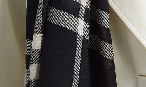 Burberry Giant Check Wool Scarf - Black/ Calico Ip Chk