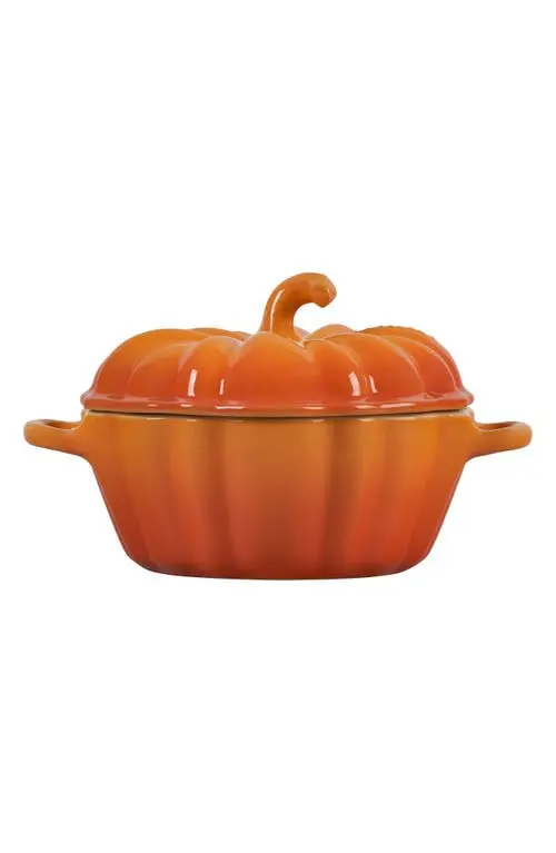 LE CREUSET Figural Pumpkin Mini Baking Dish - Persimmon