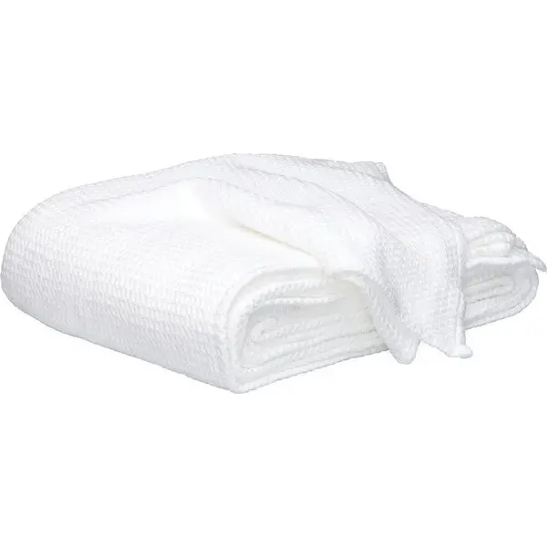 MATOUK Chatham Blanket - White
