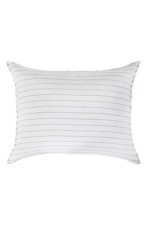 POM POM AT HOME Blake Big Linen Accent Pillow - White/natural