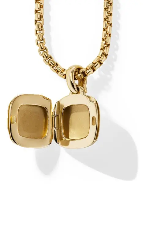 David Yurman Sculpted Cable Square Locket