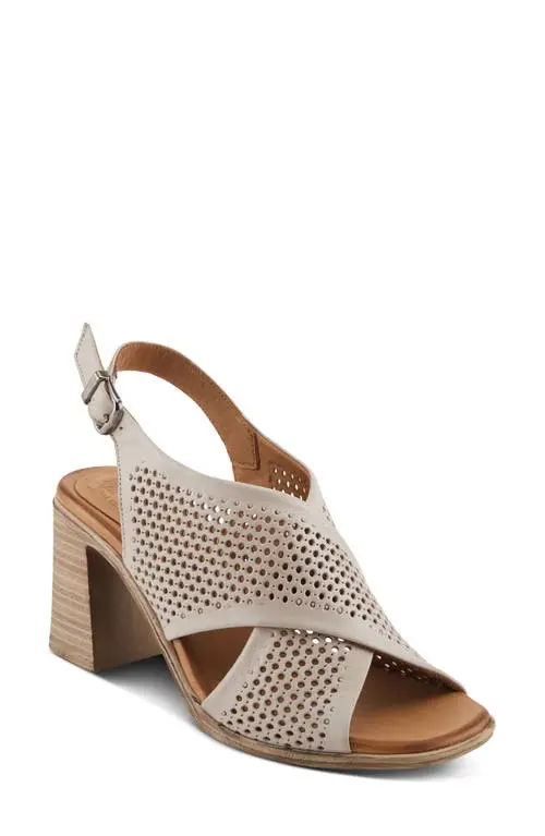 SPRING STEP SHOES Luanca Leather Slingback Sandal - Stone
