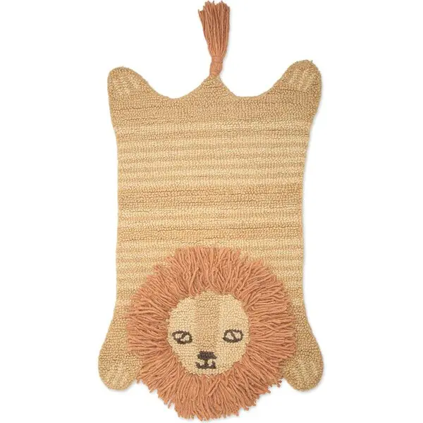 CRANE BABY Safari Animal Accent Rug - Brown Lion