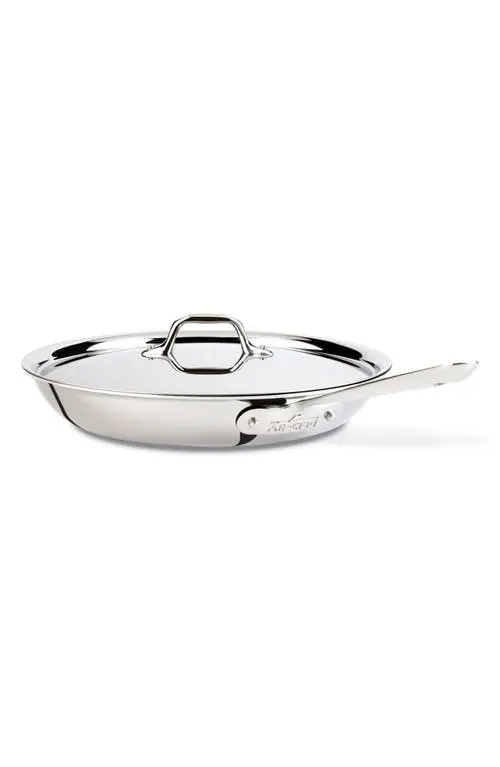 ALL-CLAD D3 12-inch Steel Fry Pan With Lid - Stainless