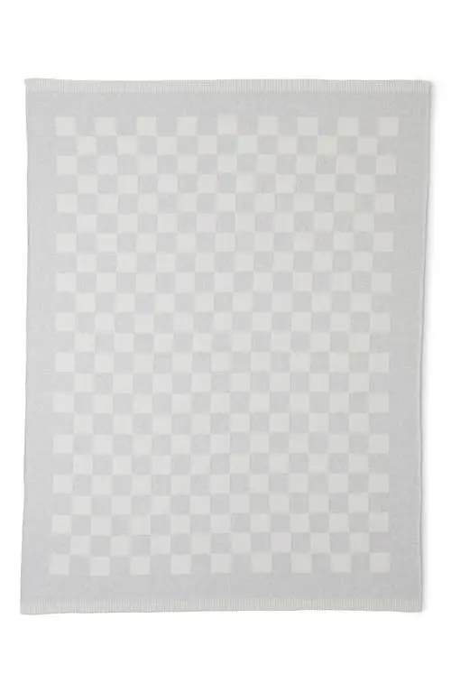 Barefoot Dreams Cozychic™ Checkered Cotton Blend Throw Blanket - Gray-cream