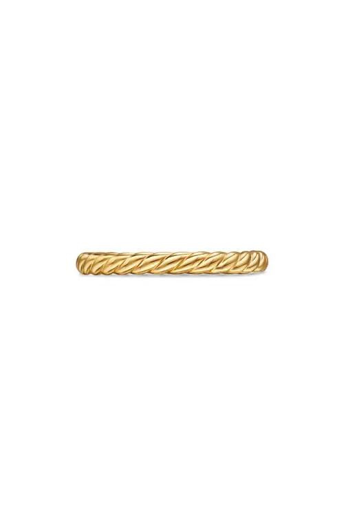 David Yurman Unity Cable Band Ring - Gold