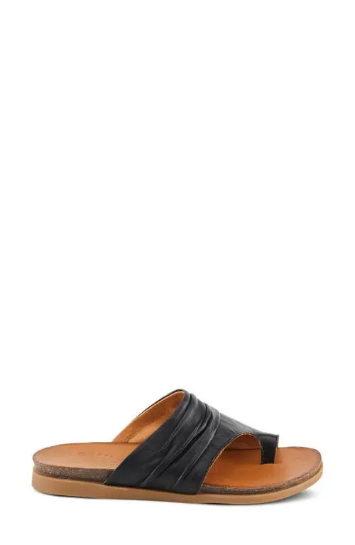 SPRING STEP SHOES Bates Toe Loop Sandal - Black