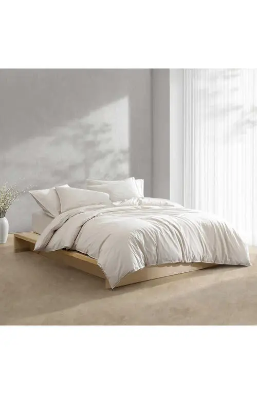 Calvin Klein Washed Percale Comforter & Shams Set - Beige/ Tan