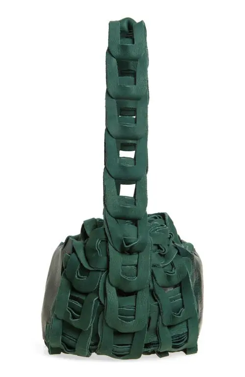 SC103 Melon Leather Links Bucket Bag