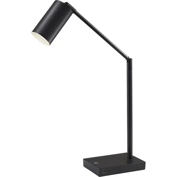 ADESSO Colby Led Desk Lamp - Black Painted Metal