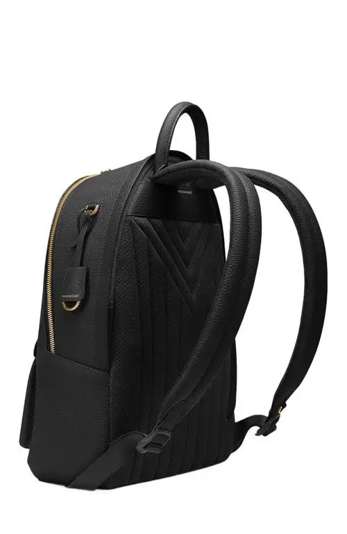 MAISON DE SABRE Leather Backpack - Black Caviar