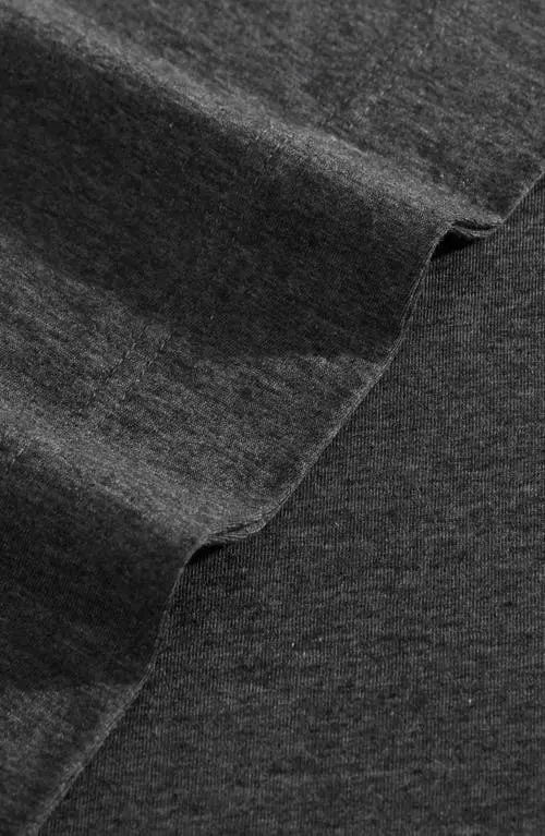 Calvin Klein Mélange Cotton Blend Jersey Sheet Set - Grey