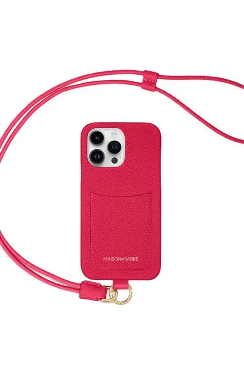 MAISON DE SABRE Sling Phone Case - Shibuya Fuchsia