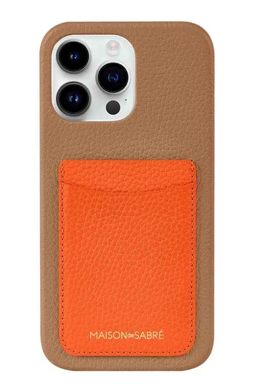 MAISON DE SABRE Card Phone Case - Manhattan Sandstone