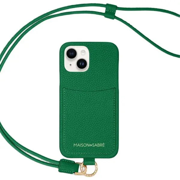 MAISON DE SABRE Sling Phone Case - Emerald Green