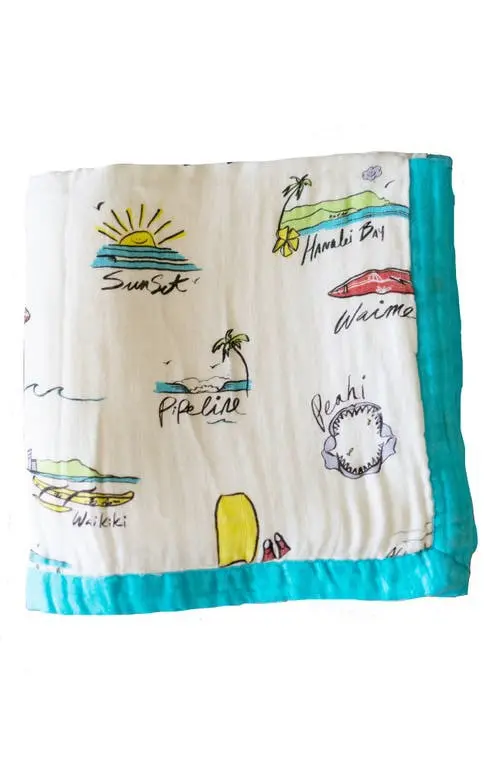 COCO MOON Surf Report Quilt - White Multi