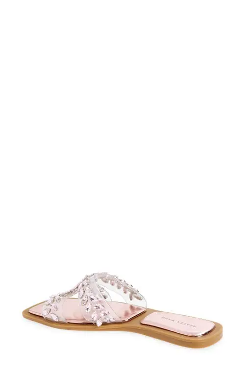 AZALEA WANG Falken Embellished Slide Sandal - Pink