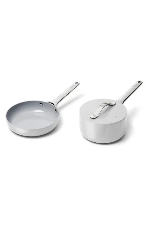 CARAWAY Nonstick Ceramic Mini Fry Pan & Sauce Pan Set - Gray